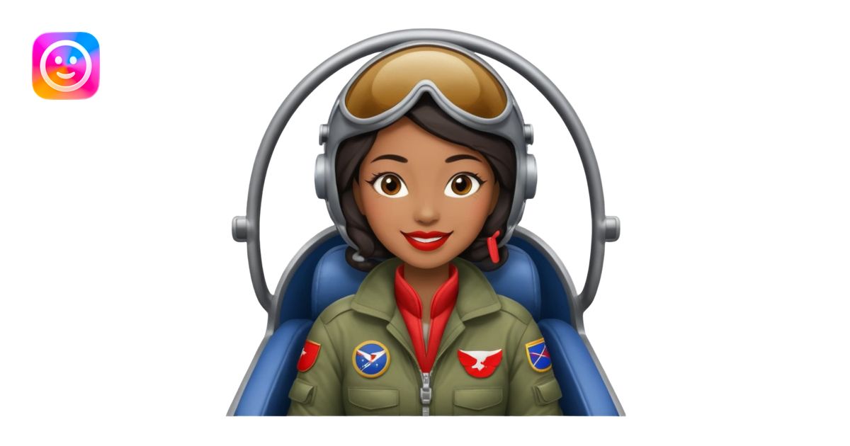 geisha drive the aircraft emoji | AI Emoji Generator