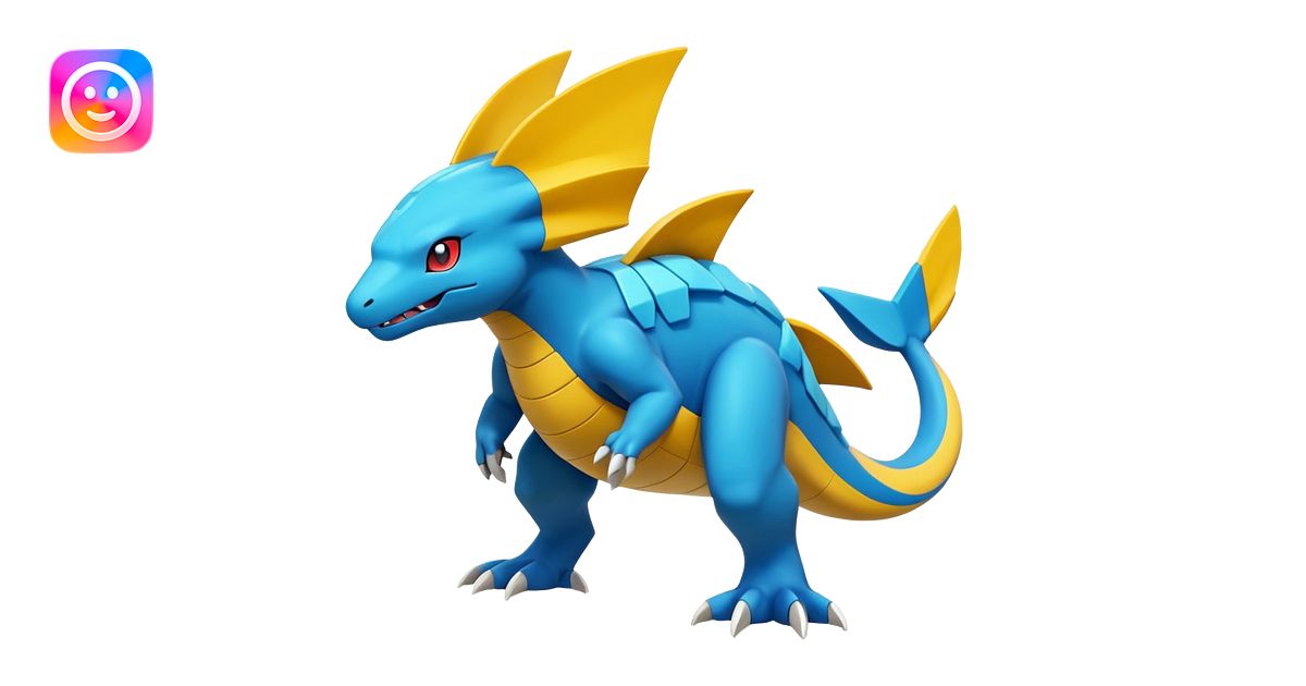Helioptile-Heliolisk-Miraidon-Pokémon, full body emoji | AI Emoji Generator