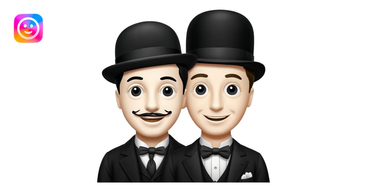 crea una imagen en la que aparezcan charles chaplin y buster keaton ...