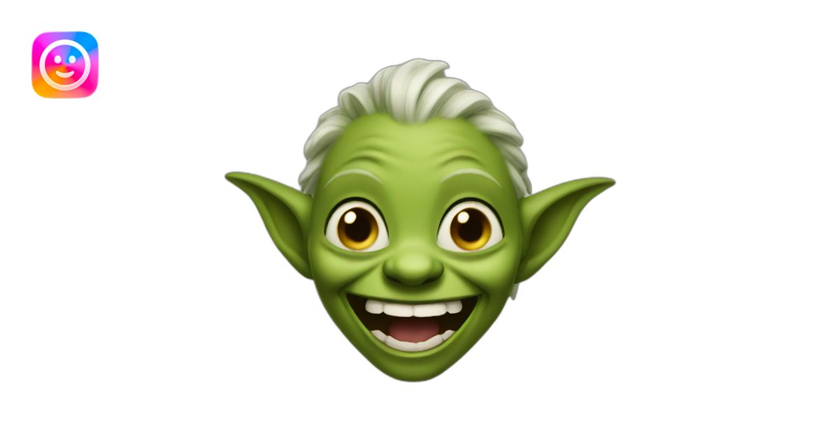 goblin female laugh emoji | AI Emoji Generator