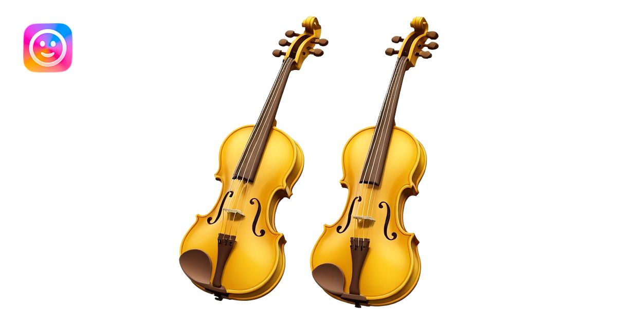 yellow violins emoji | AI Emoji Generator