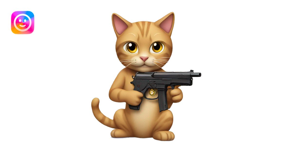 cat with gun emoji | AI Emoji Generator
