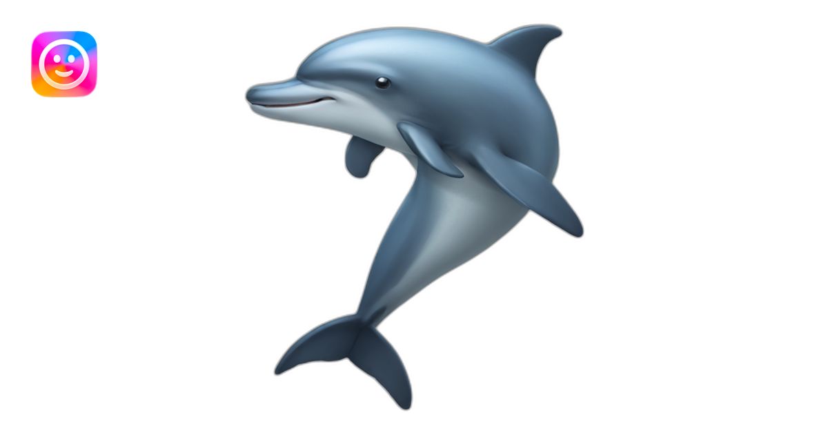 Delfin risueño emoji | AI Emoji Generator