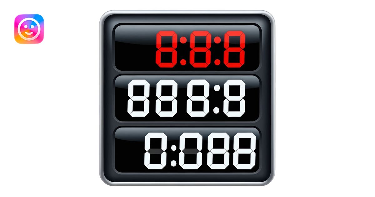 olympic score board affichant 9.58s emoji | AI Emoji Generator