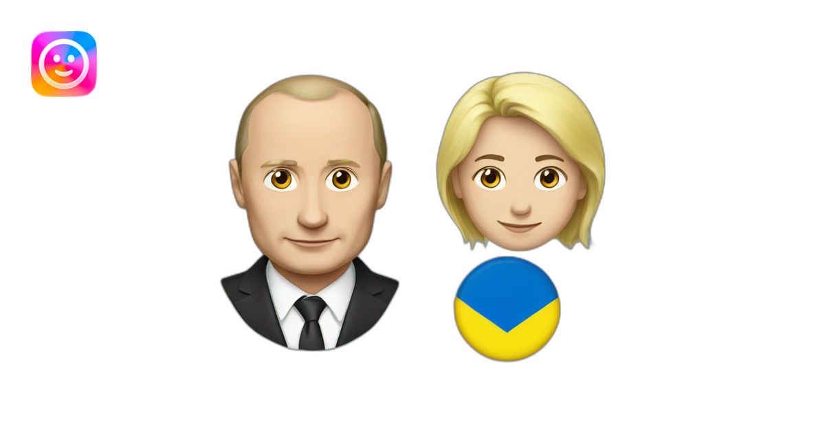 putin and ukraine flag emoji | AI Emoji Generator
