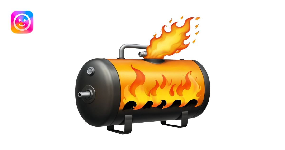 fuel tank on fire emoji | AI Emoji Generator