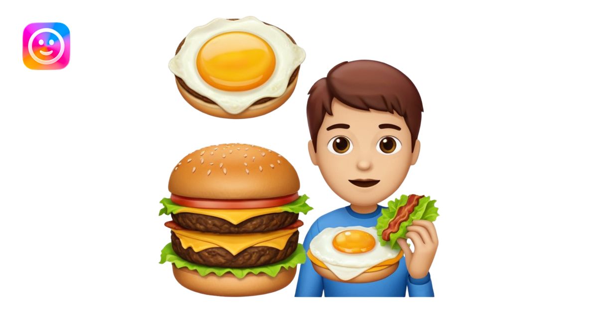 can you make me a breakfast item mixed into a lunch item? so like half ...