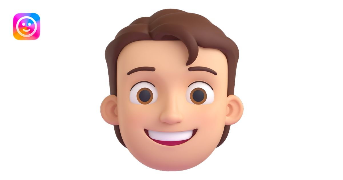 friendly male face smiling emoji | AI Emoji Generator