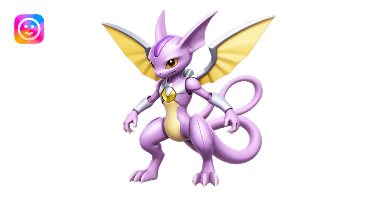 Mewtwo-Vikavolt-Genesect-fusion emoji | AI Emoji Generator