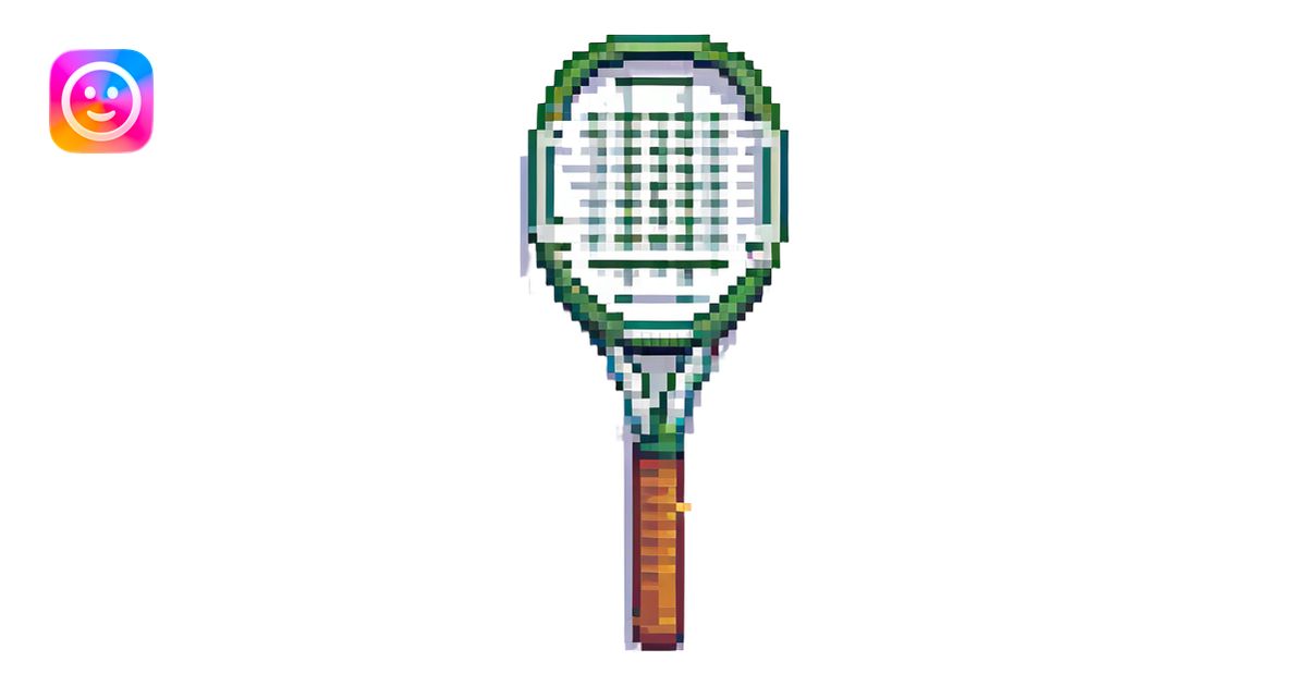 A tennis racket illustration | AI Emoji Generator