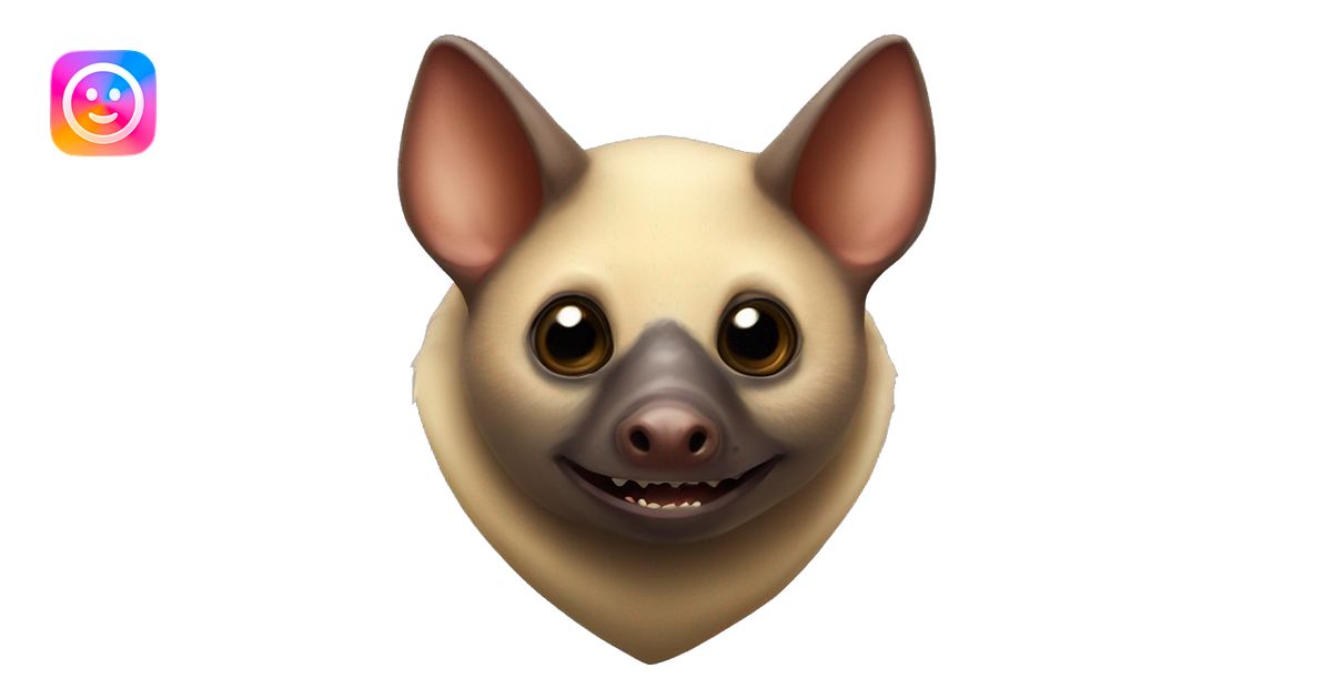 Antillean fruit bat emoji | AI Emoji Generator