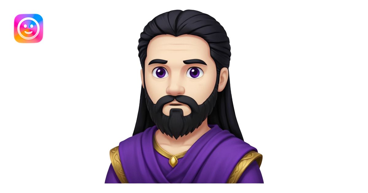 Pluto, Death God from Rome Mythology with long black hair and beard ...