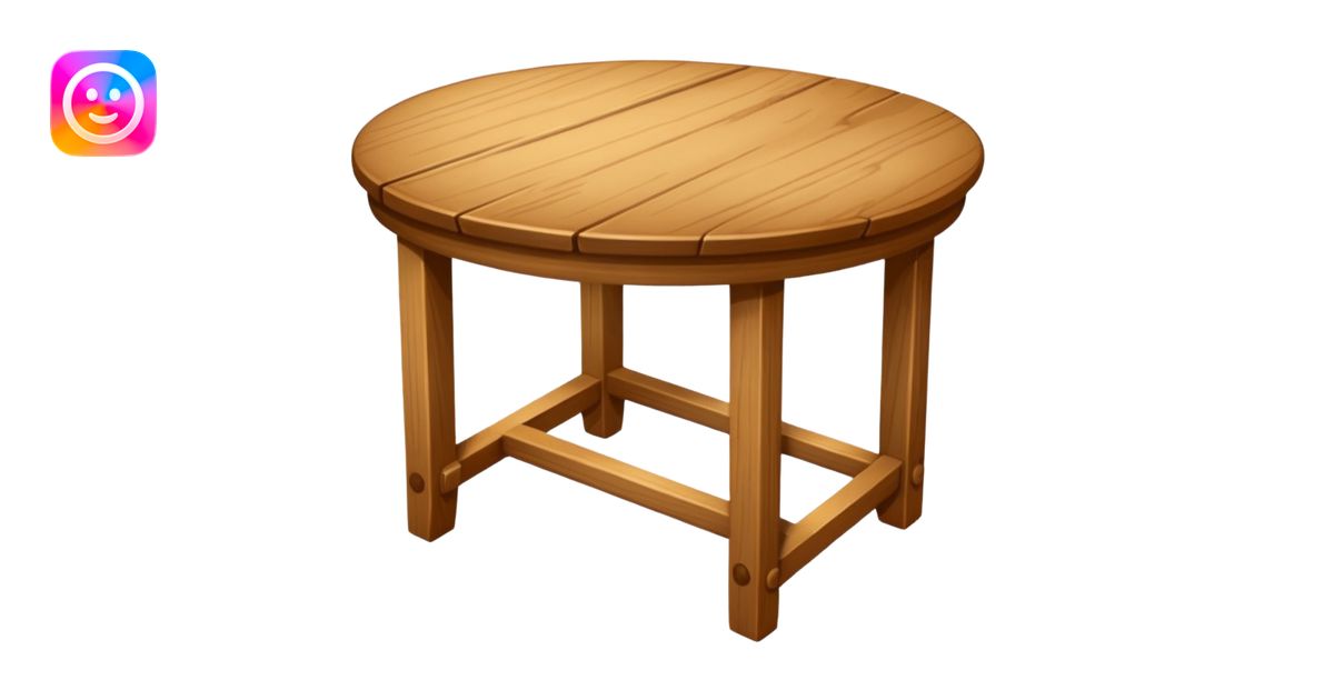 wooden table emoji | AI Emoji Generator