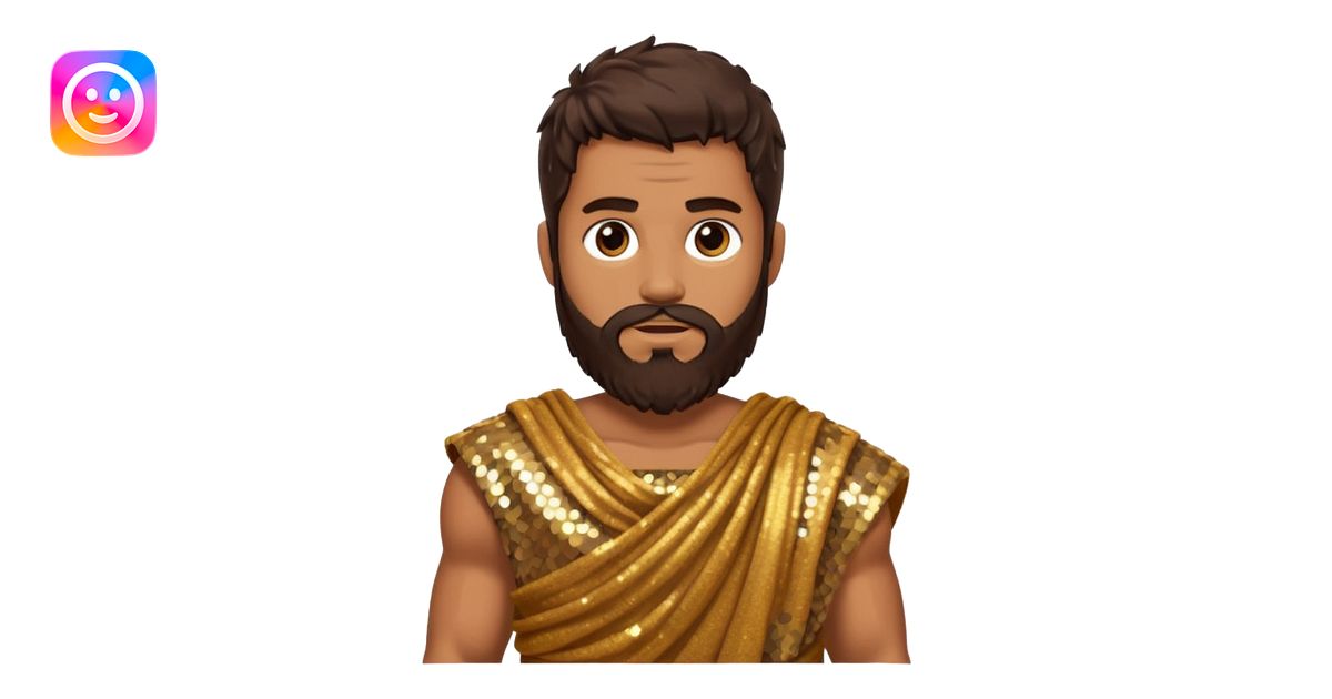 Hercules from Roman Deities with long dark brown hair and beard, bronze ...