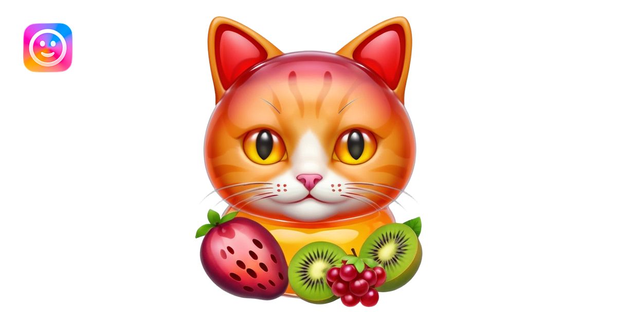 Jelly/jam jar cat emoji | AI Emoji Generator