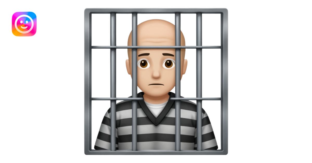 criminal in jail behind bars the bars should be in front of the person ...