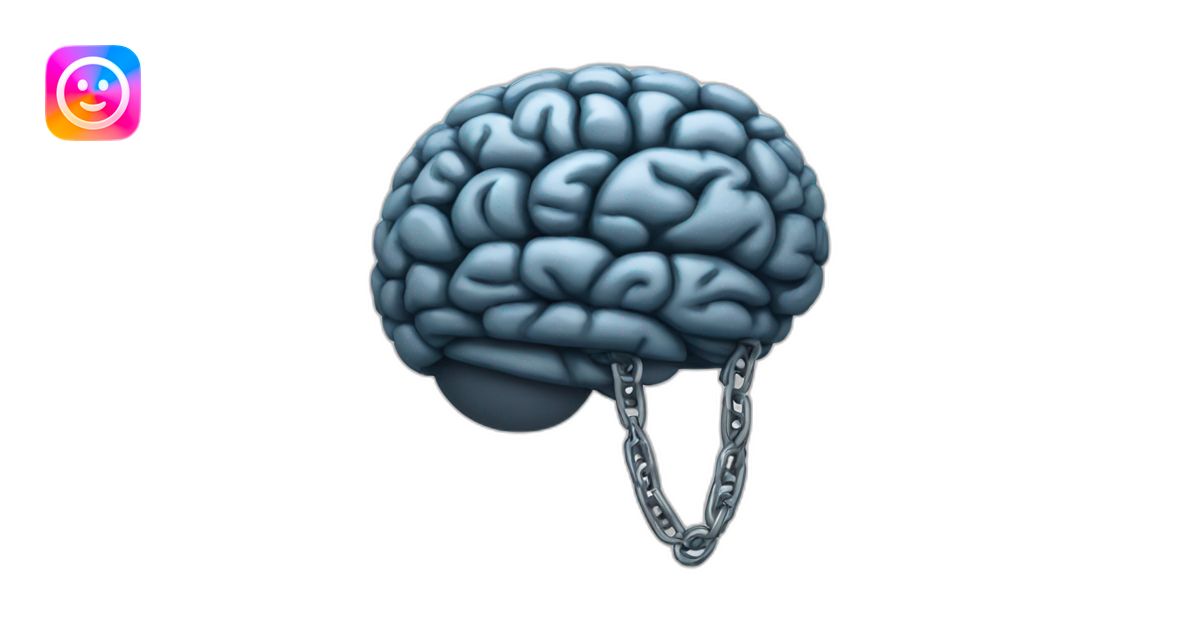 chained brain emoji | AI Emoji Generator