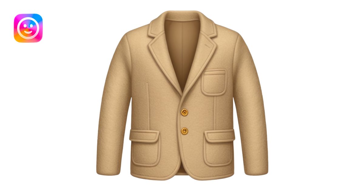 beige jacket emoji | AI Emoji Generator