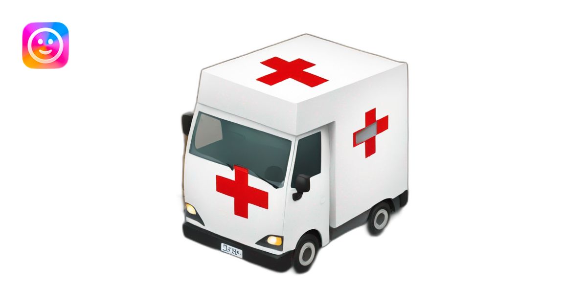 Red cross logo logistics emoji | AI Emoji Generator