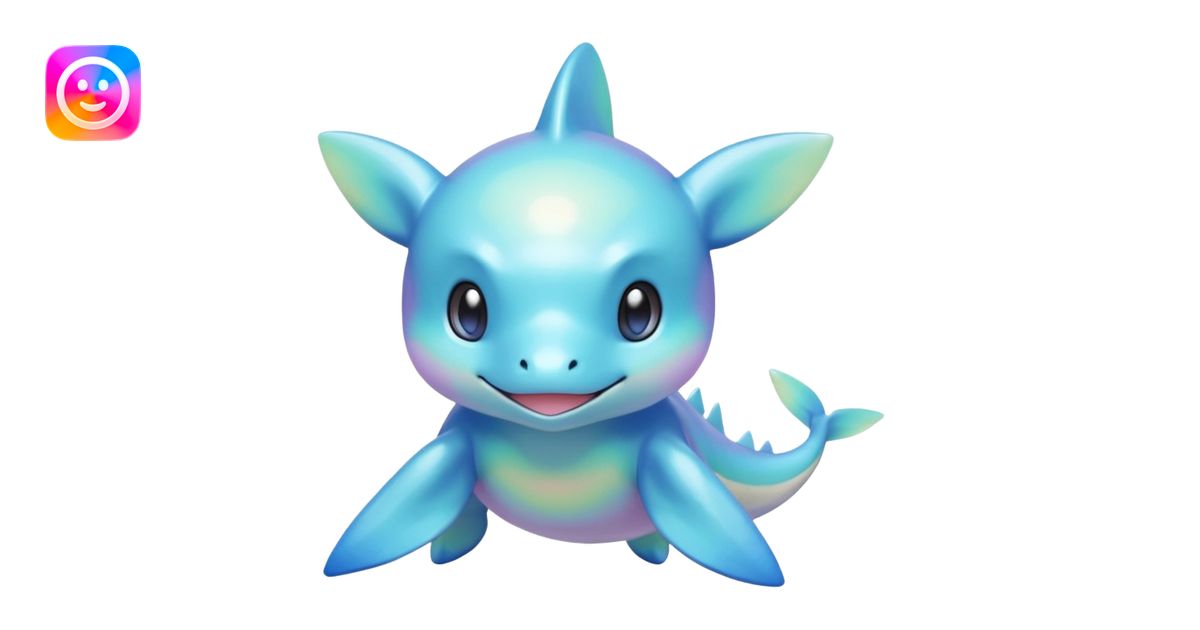 Glossy Iridescent Pastel Soft Aquatic Smooth Pokémon-Fakémon-Digimon ...