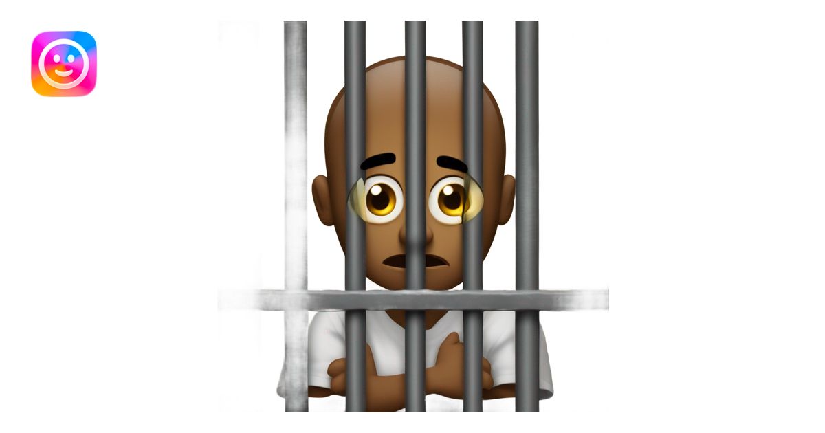 emoji in jail scared emoji | AI Emoji Generator