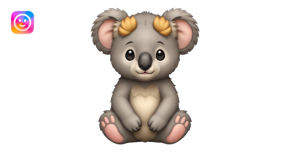 Half koala bear and half lion baby 🐨🦁 emoji | AI Emoji Generator