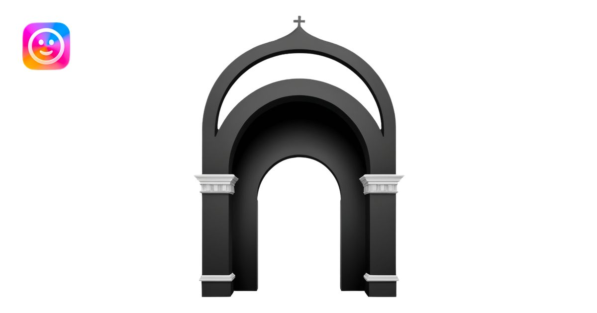 three arch like santa barbara serial emoji | AI Emoji Generator