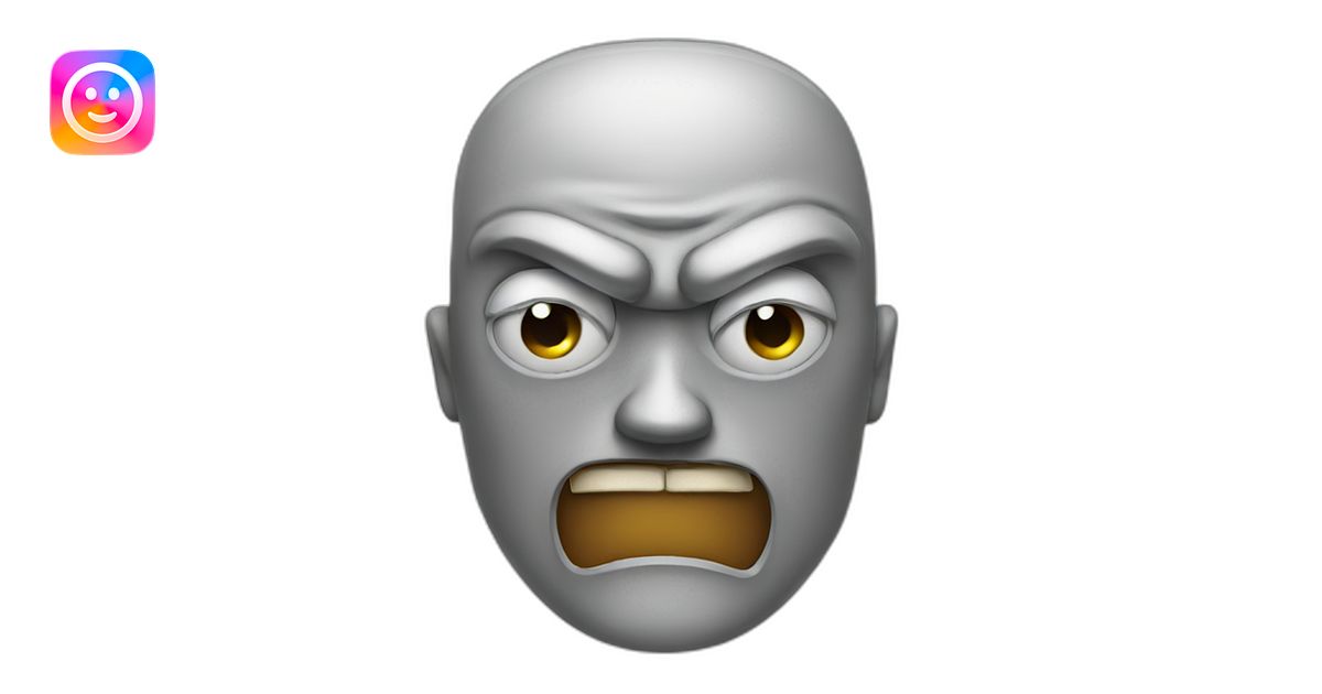 grumpy bot emoji | AI Emoji Generator