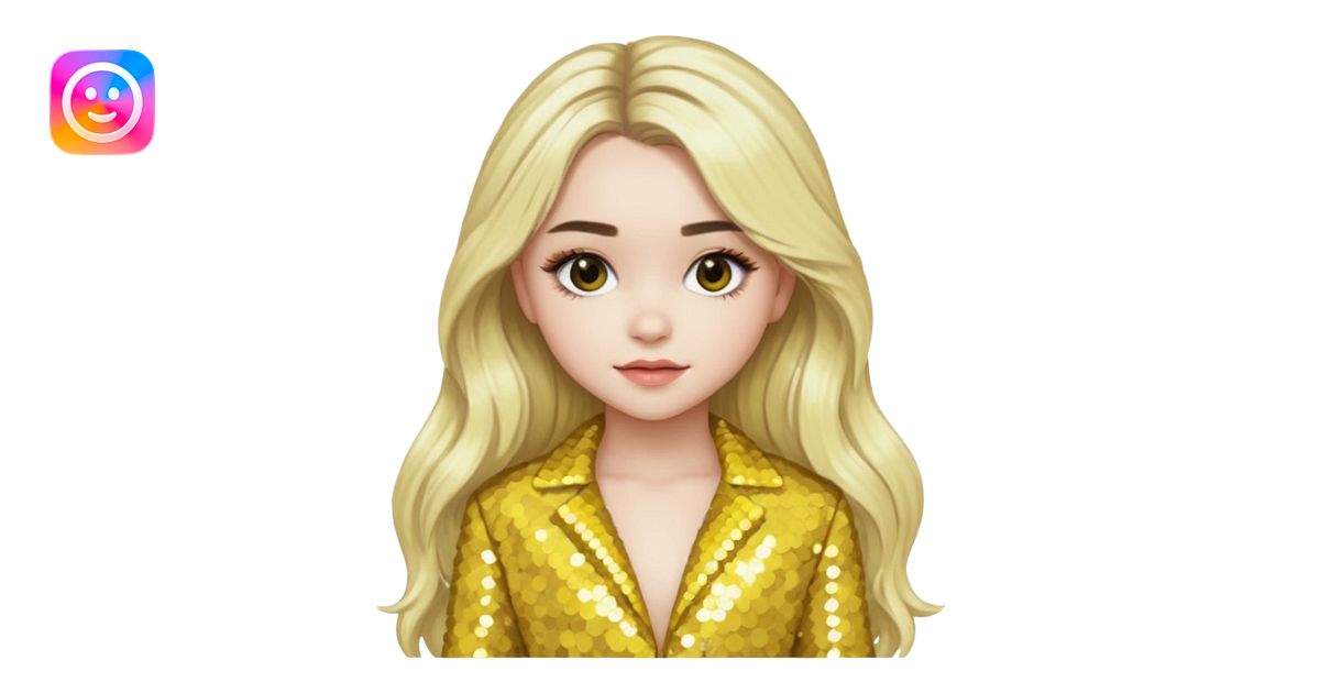 Sabrina Carpenter with long platinum blonde hair, yellow sequin outfit ...