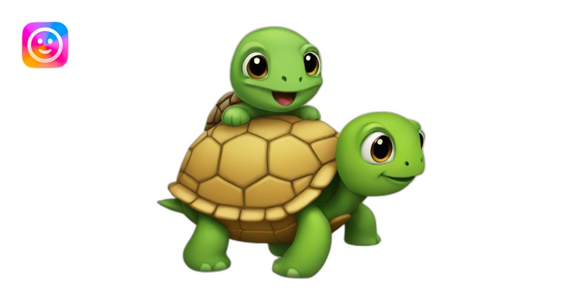 emoji holing a turtle emoji | AI Emoji Generator