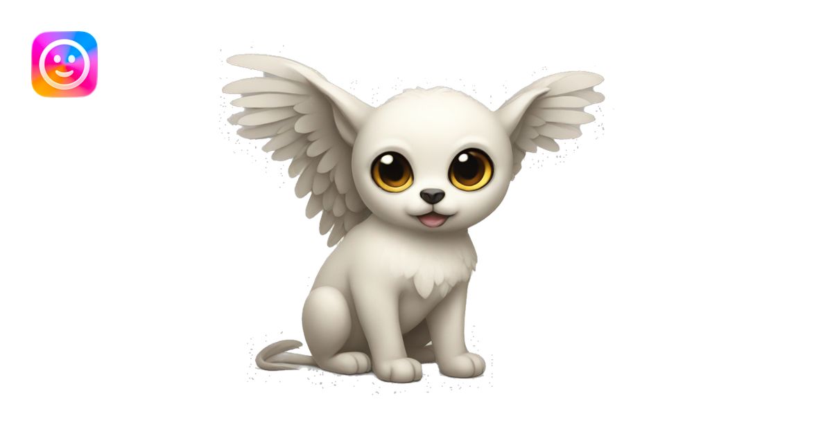 Cute cool winged animal hybrid emoji | AI Emoji Generator