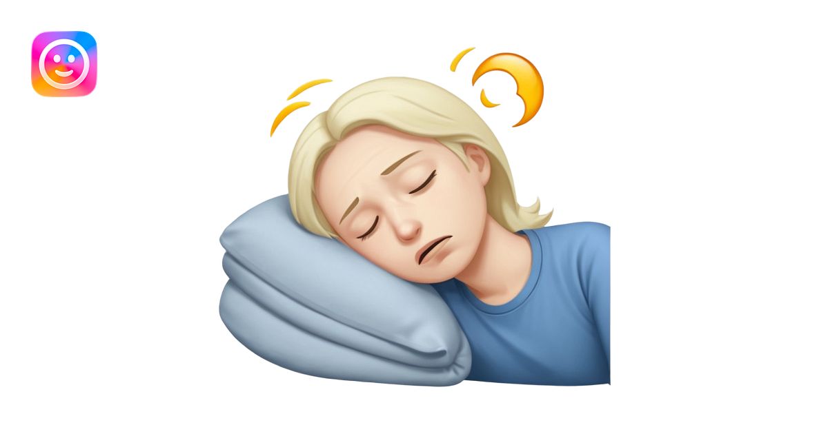 Sleep problems emoji | AI Emoji Generator