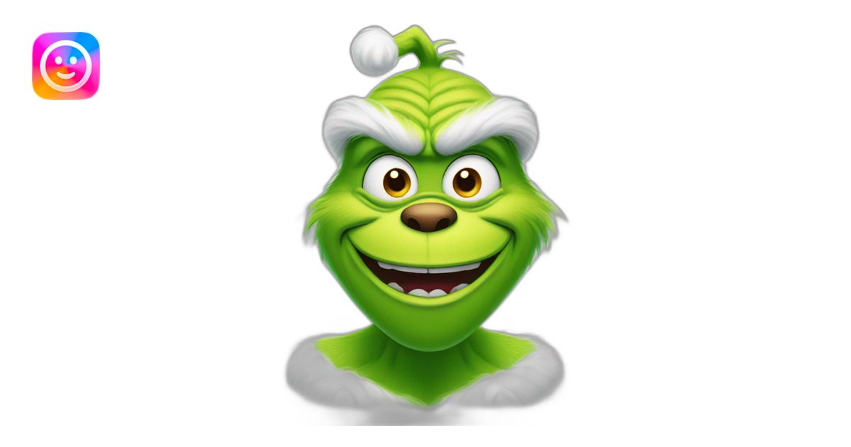 grinch smiles emoji | AI Emoji Generator