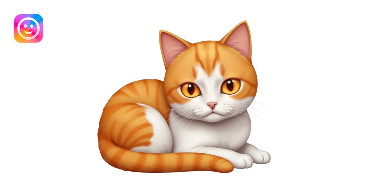 full body angry tiny short hair ginger and white cat with orange eyes ...