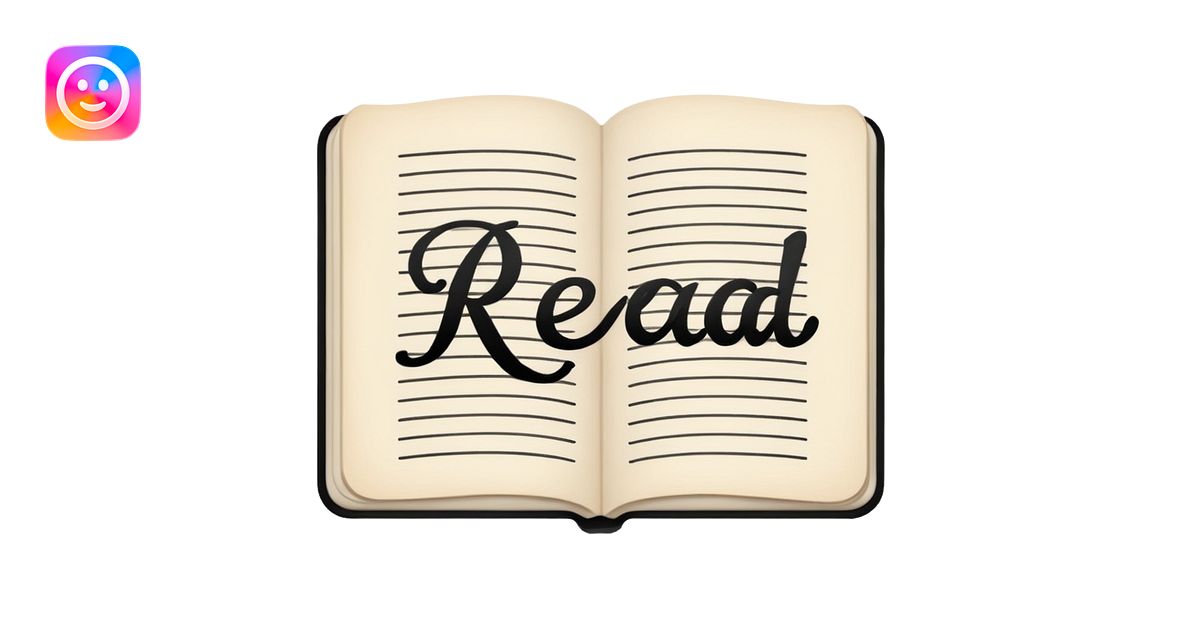 The word "read" emoji | AI Emoji Generator