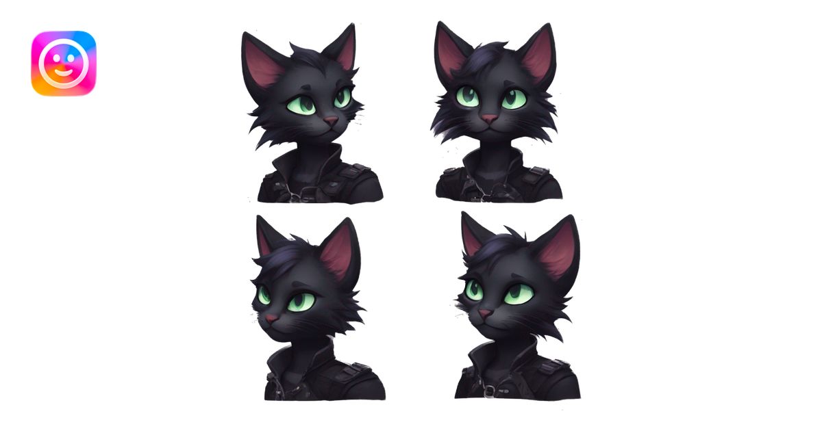 Edgy sharp anthro punk black cat animal furry by Falvie, LiLaiRa ...