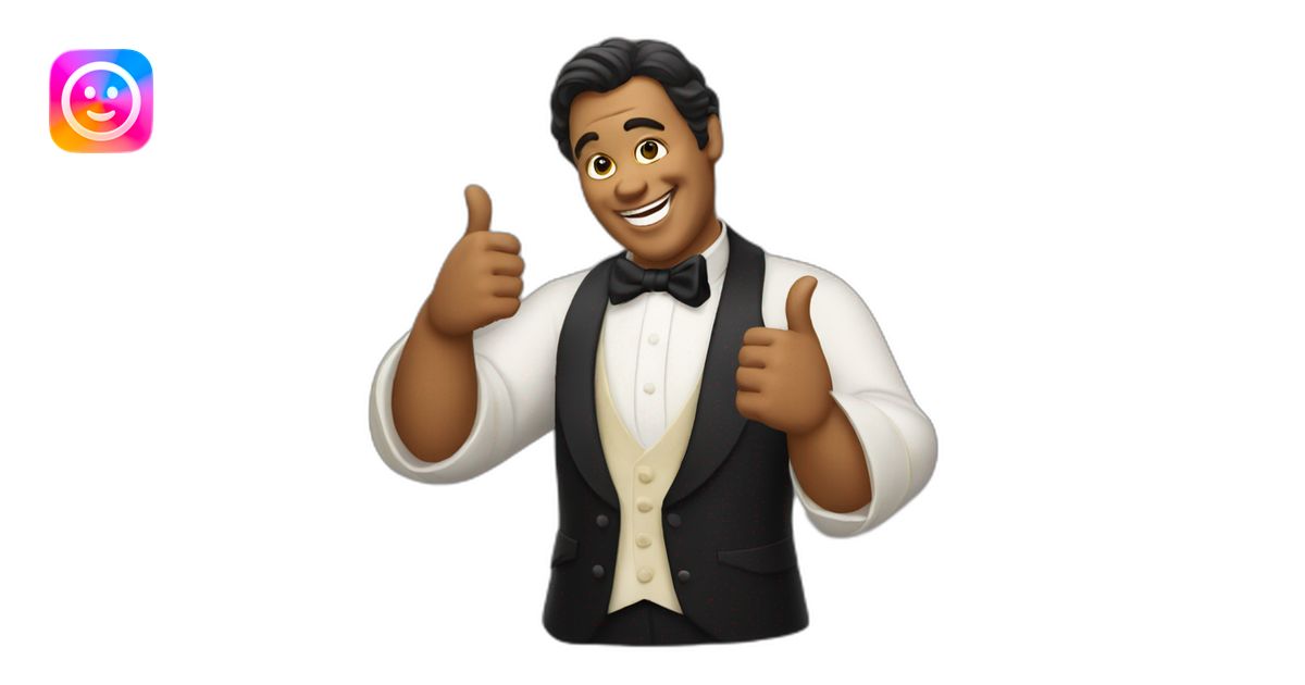 opera singer thumbs up emoji | AI Emoji Generator