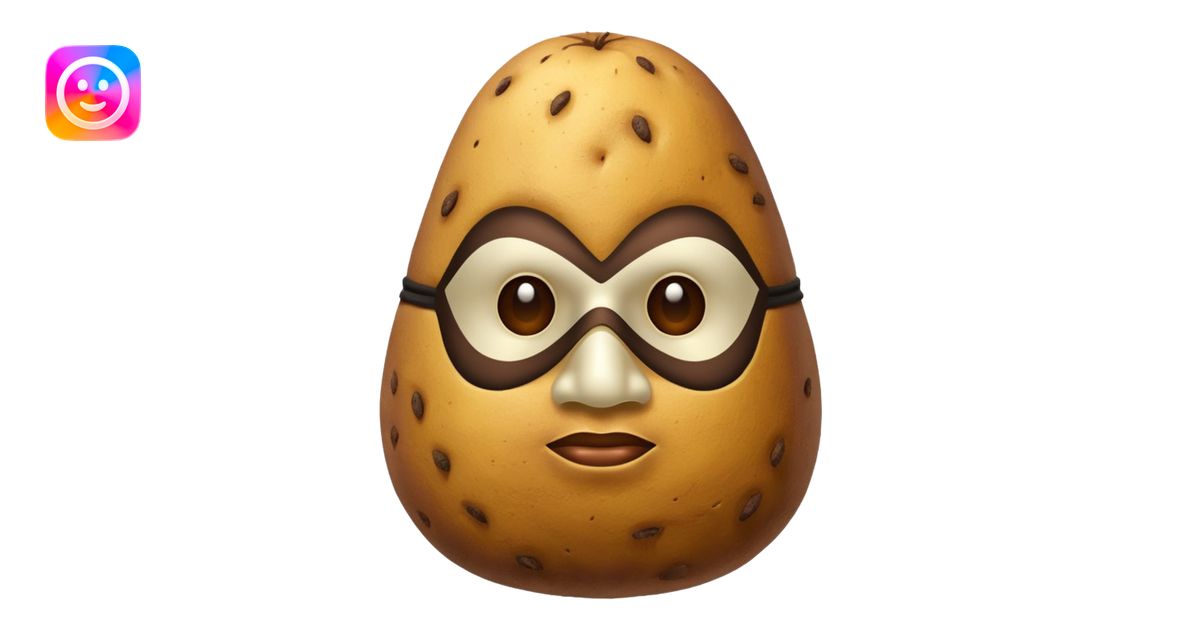 Masked potato emoji | AI Emoji Generator