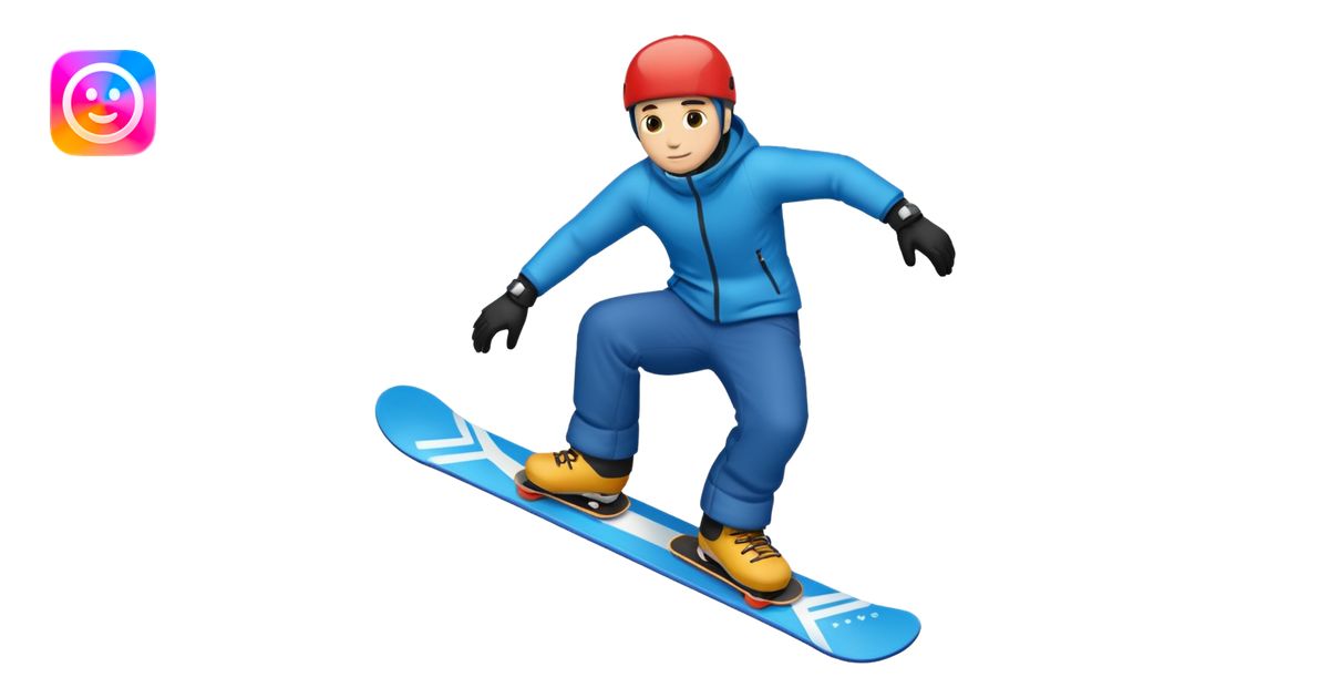 snowboard men emoji | AI Emoji Generator