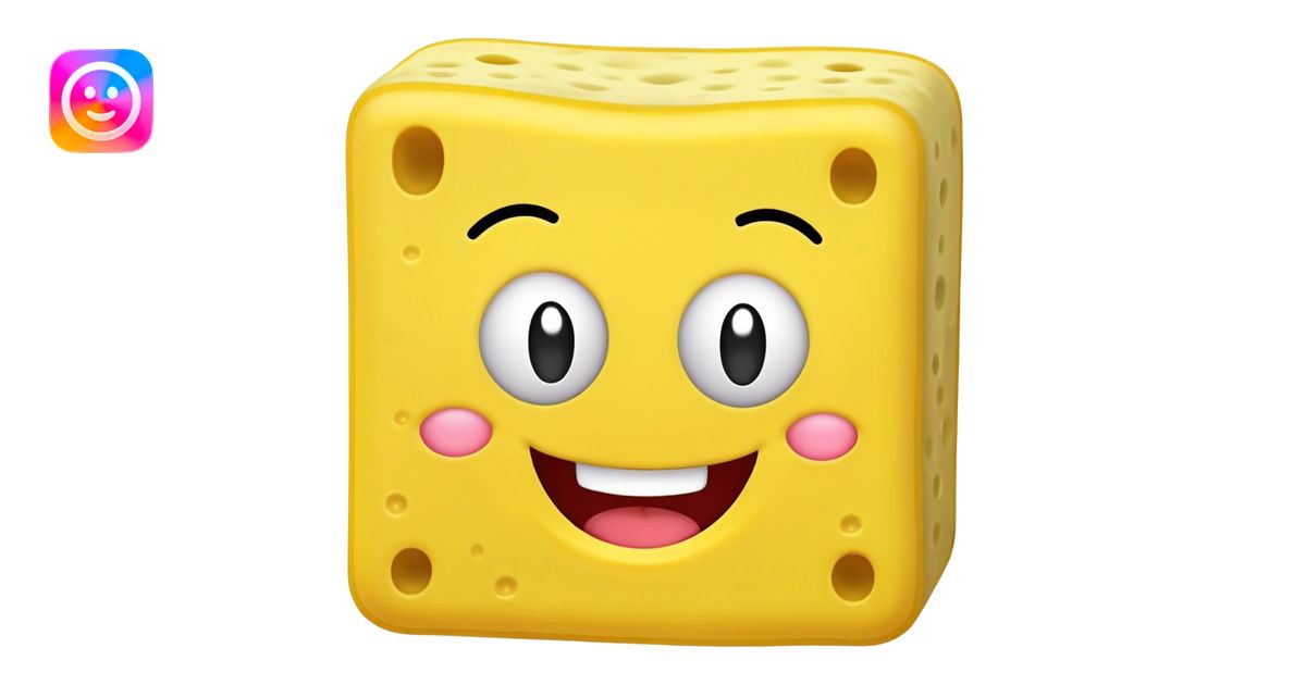 Spongy from BFDI winking emoji | AI Emoji Generator