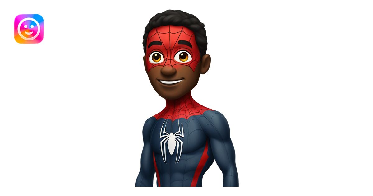Spiderman without mask emoji | AI Emoji Generator