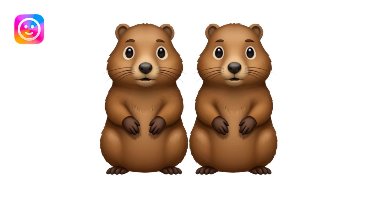 Groundhogs emoji | AI Emoji Generator