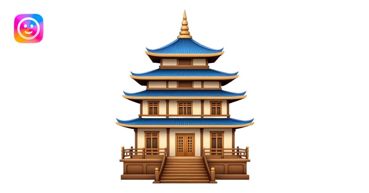 pagoda style emle emoji | AI Emoji Generator
