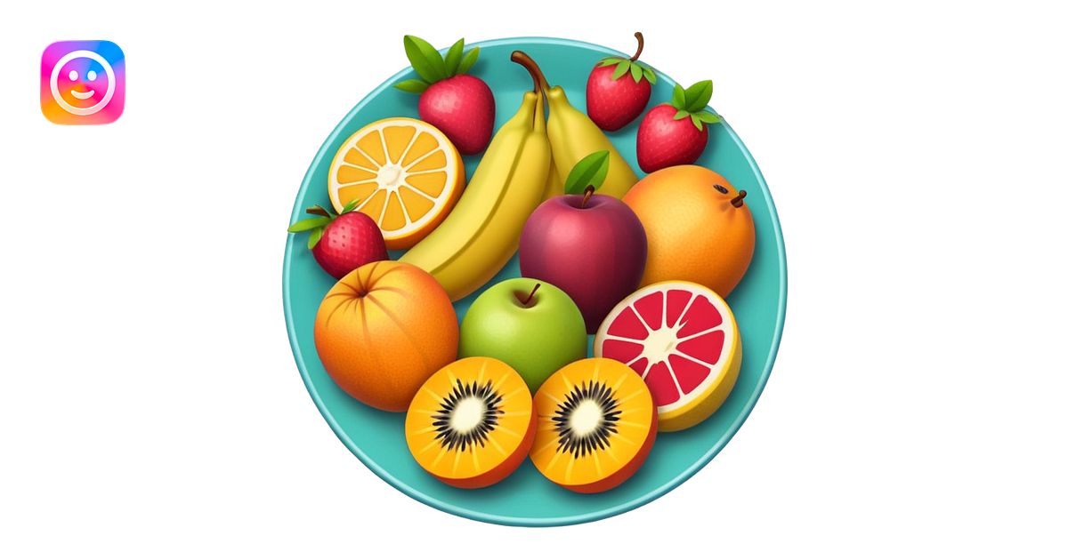 Fruit Plate emoji | AI Emoji Generator