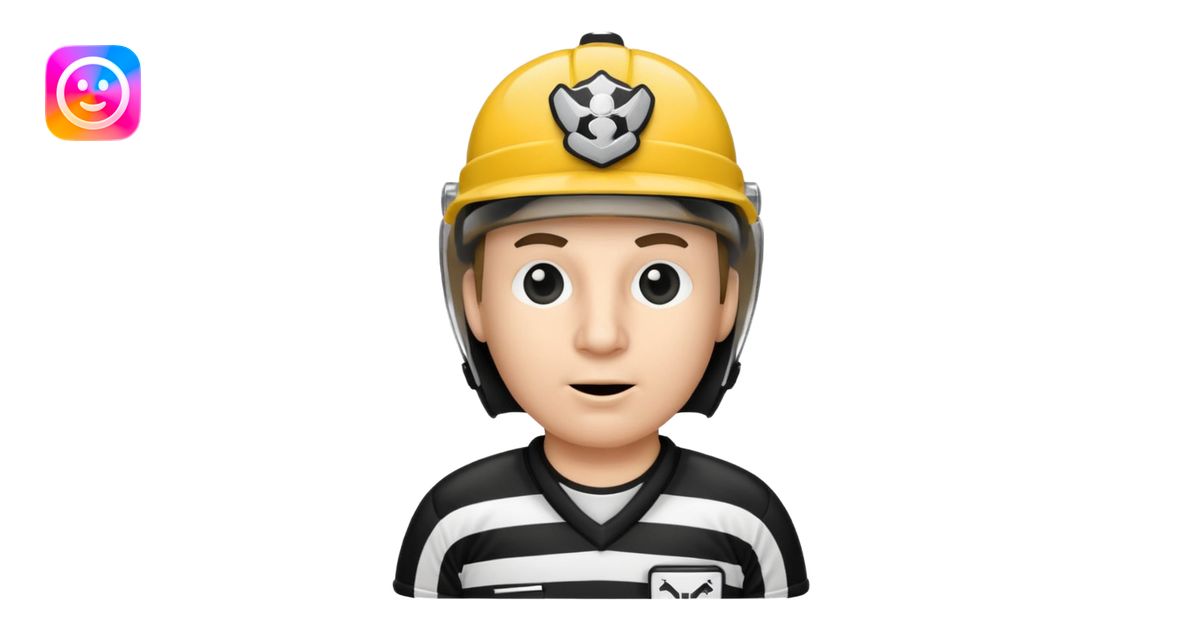 Hockey referee emoji | AI Emoji Generator