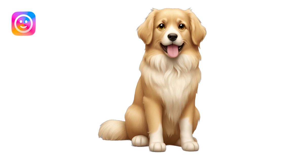 Ragdoll cat with a golden retriever emoji | AI Emoji Generator