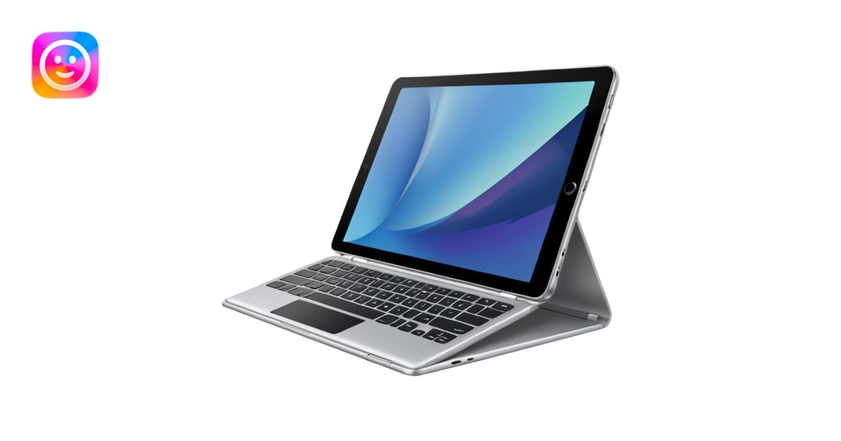 Foldable laptop or tablet hybrid. emoji | AI Emoji Generator