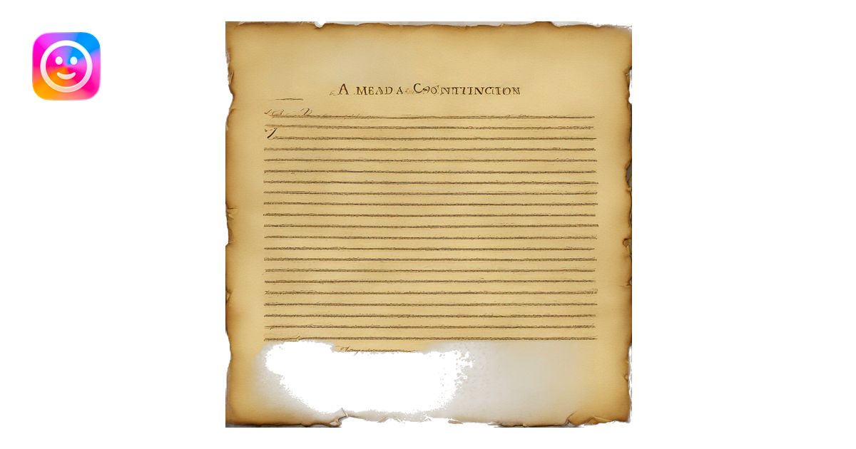 constitution canada old document emoji | AI Emoji Generator
