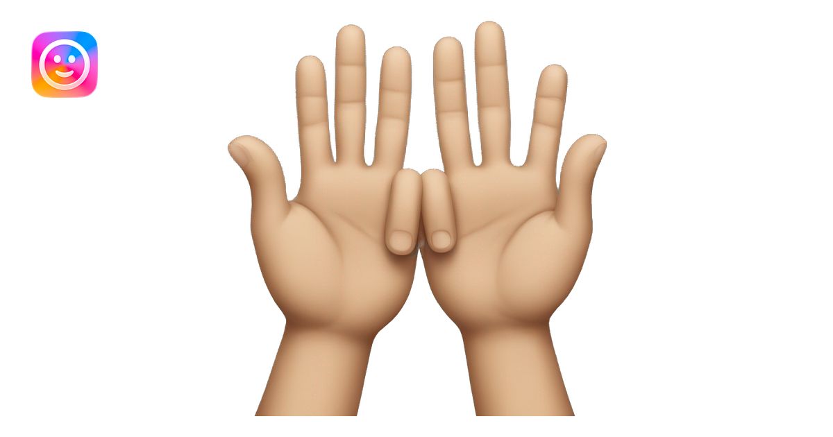 Emoji with hands in front - fingers locked together emoji | AI Emoji ...