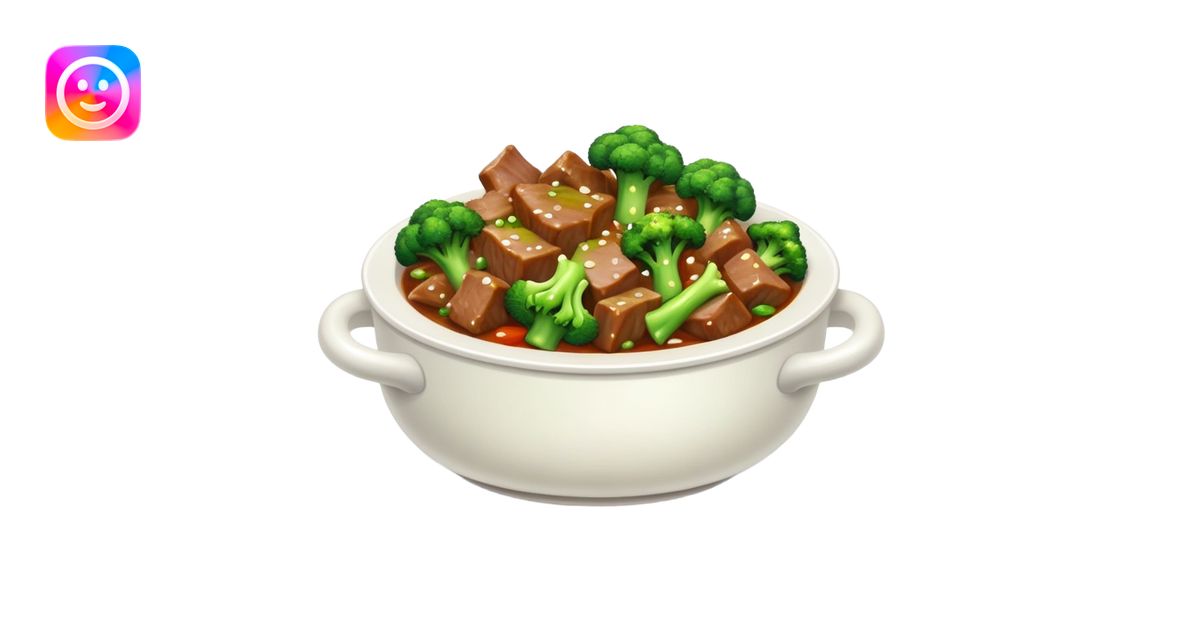 Beef and broccoli emoji | AI Emoji Generator